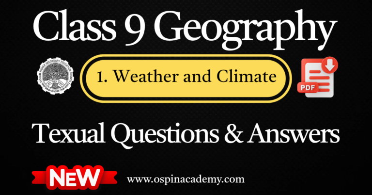 Class 9 Geography - Ospin Academy